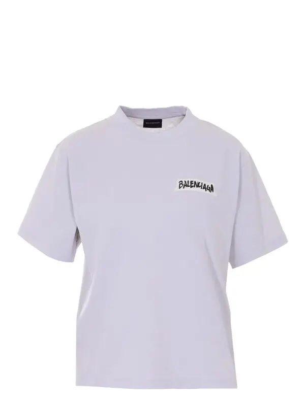 Balenciaga Masking Tape Medium Fit T-shirt - Gray