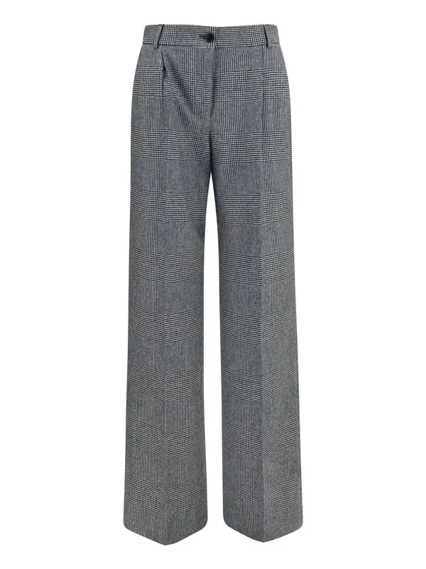 Dolce & Gabbana Prince Of Wales Tailored Pants - Gray