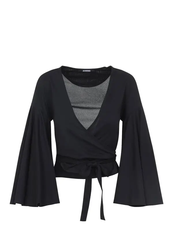 Jacquemus Le Cache Coeur Ventadou Top - Black