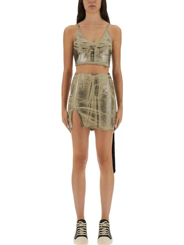 Rick Owens Minimal Crop Top - Cream