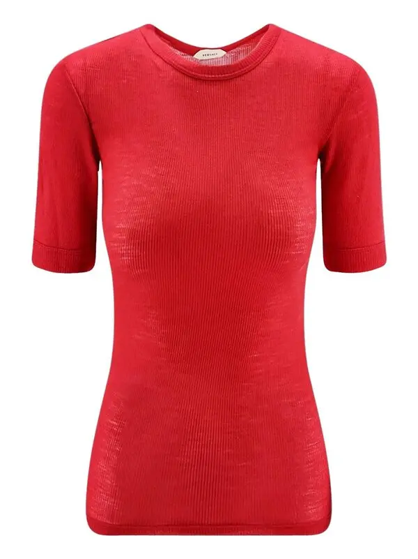 Versace Ribbed Cotton T-shirt - Multicolor