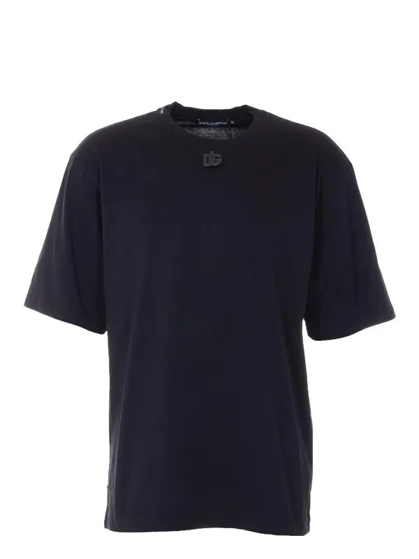 Dolce & Gabbana Dg Patch Logo T-shirt - Black