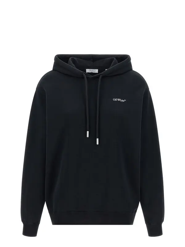 Off-White Arrow Out Flower Hoodie - Black