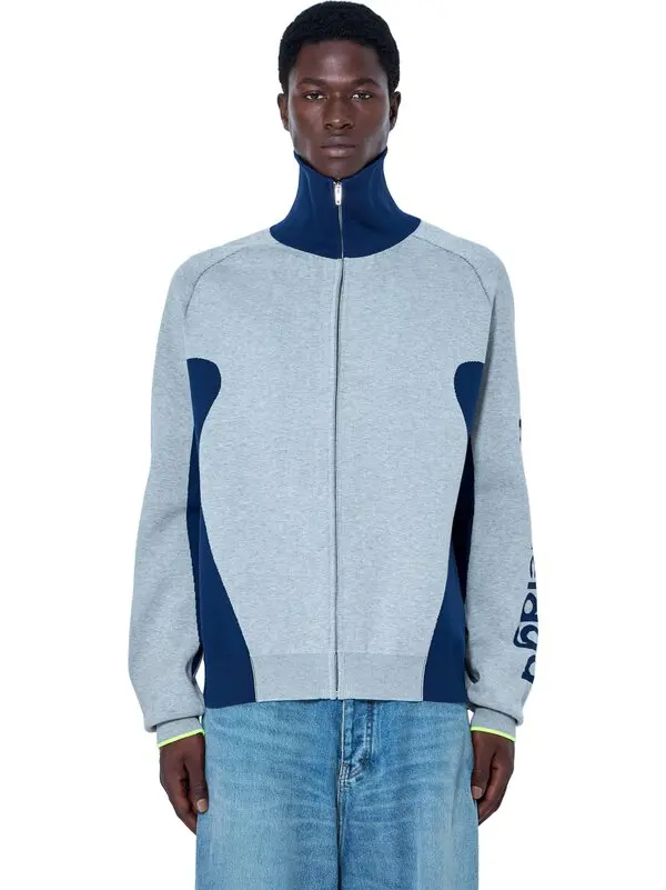Balenciaga Zip-up Track Jacket - Gray