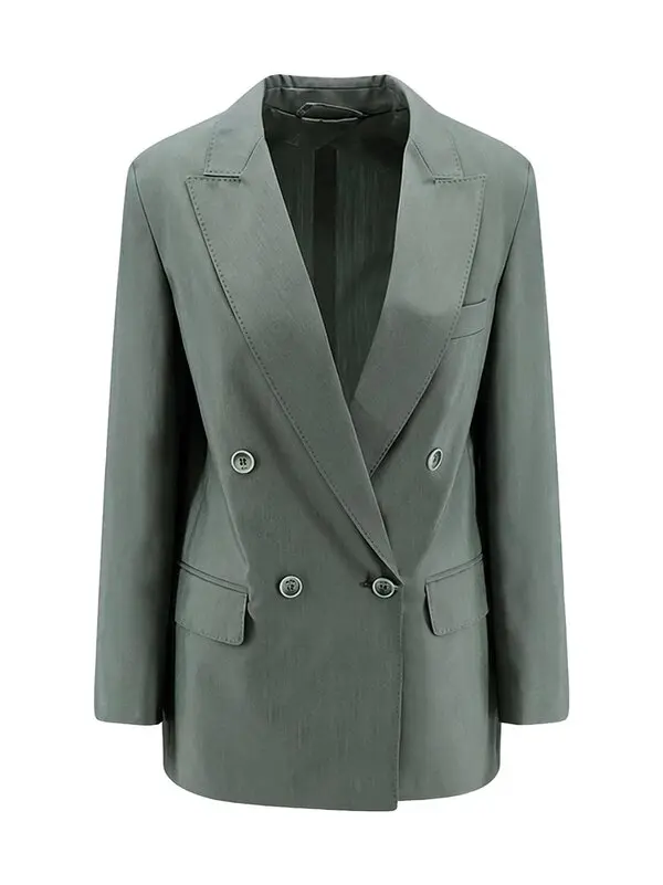 Max Mara Mxmalbata Virgin Wool And Silk Blazer - Multicolor