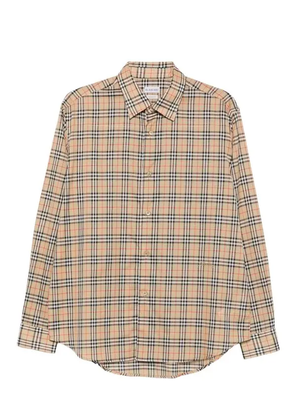 Burberry Check Cotton Shirt - Multicolor