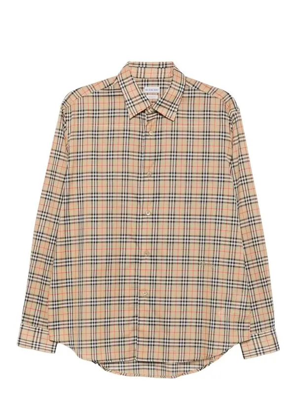 Burberry Check Cotton Shirt - Multicolor