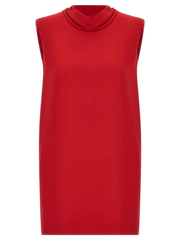 Valentino Garavani Silk Cady Couture Dress - Red