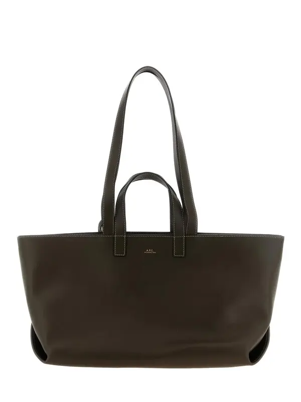 A.p.c. Le Drummer' Large Shopping Bag - Brown