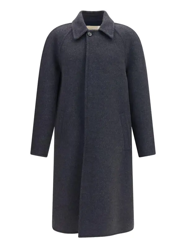 Valentino Garavani Wool Overcoat - Gray