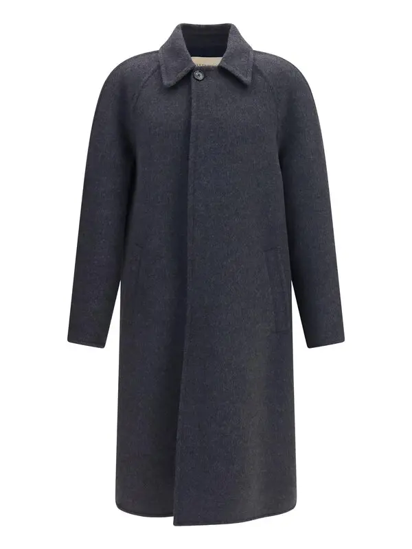 Valentino Garavani Wool Overcoat - Gray