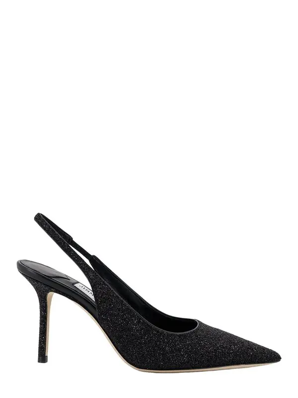 JIMMY CHOO Glitter Pumps - Black