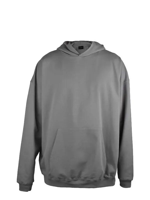 Balenciaga Cotton Hooded Sweatshirt - Gray
