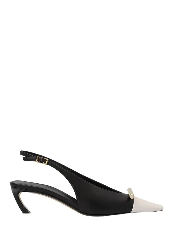 LANVIN Bico Leather Slingbacks - Multicolor
