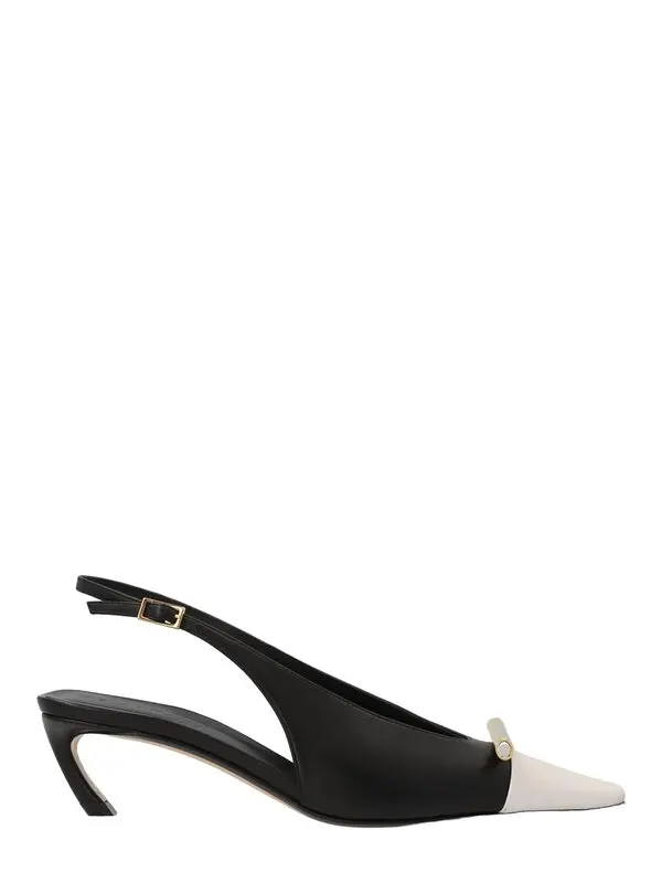 LANVIN Bico Leather Slingbacks - Multicolor