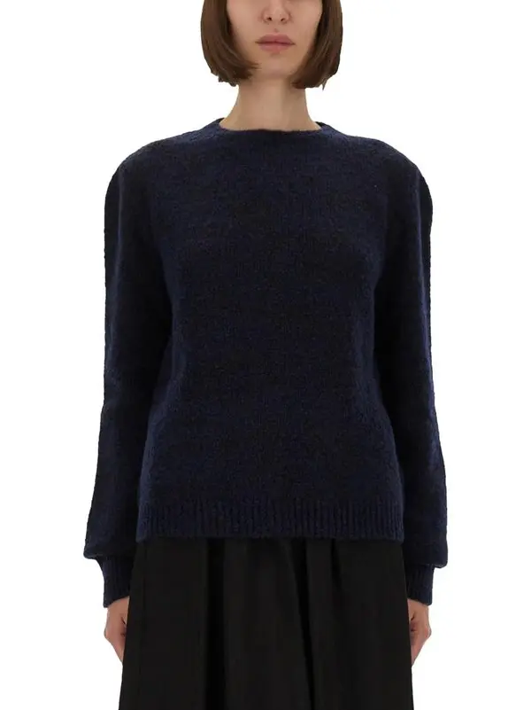 MAISON MARGIELA Crewneck Knit Top - Blue