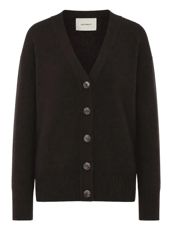 LISA YANG Amery Cardigan - Brown