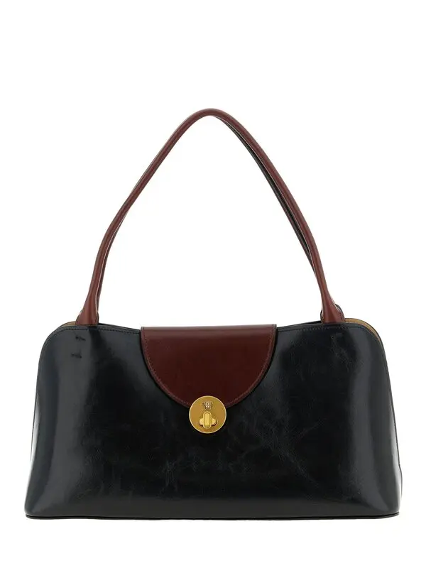 Versace Vivian Medium Shoulder Bag - Black