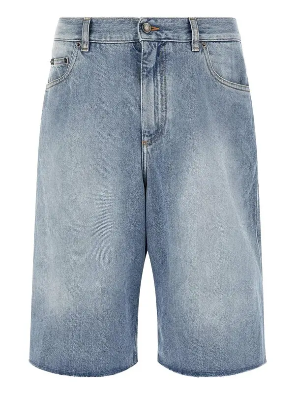 Dolce & Gabbana Denim Bermuda Shorts - Blue