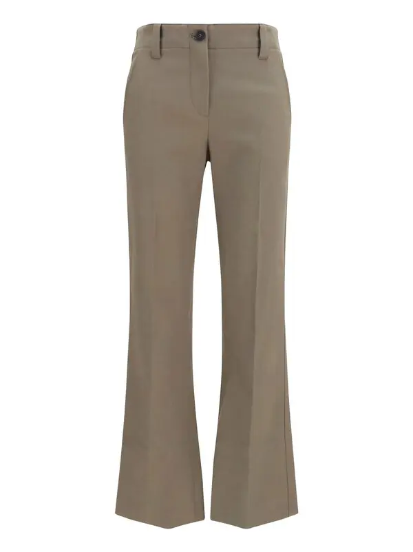 Brunello Cucinelli Slim Flared Pants - Brown