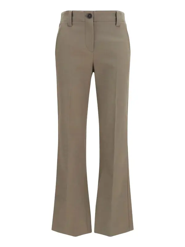 Brunello Cucinelli Slim Flared Pants - Brown