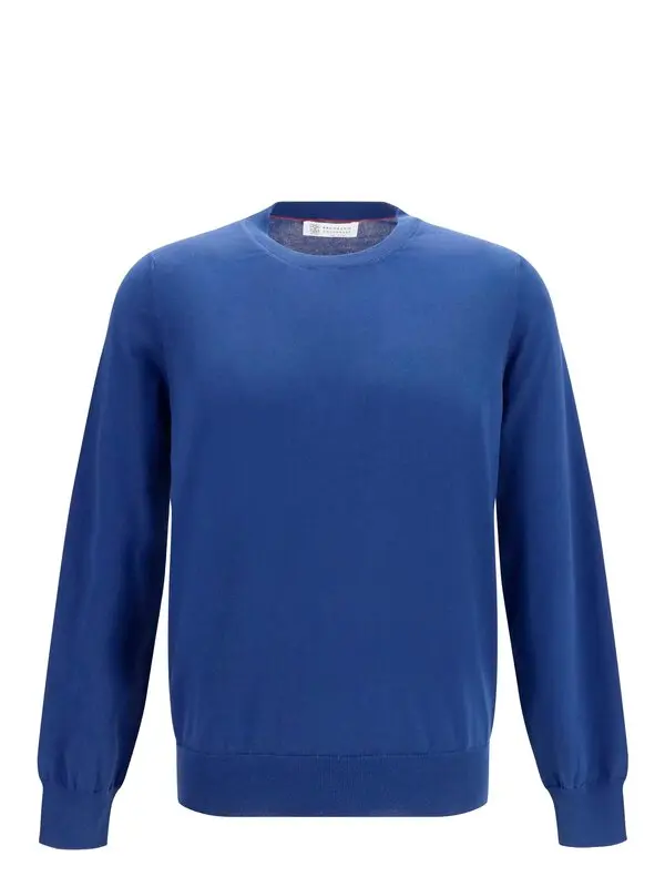 Brunello Cucinelli Cotton Sweater - Blue
