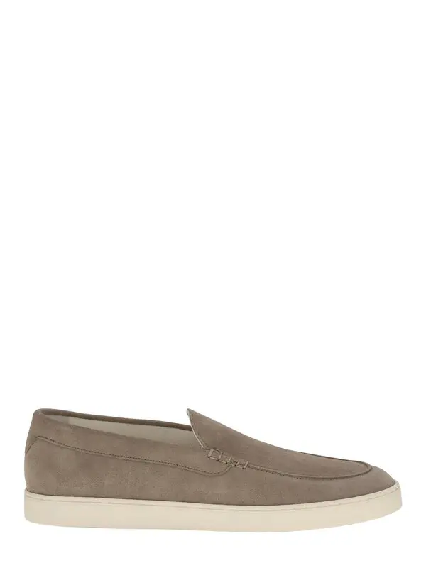Brunello Cucinelli Suede Loafers - Gray