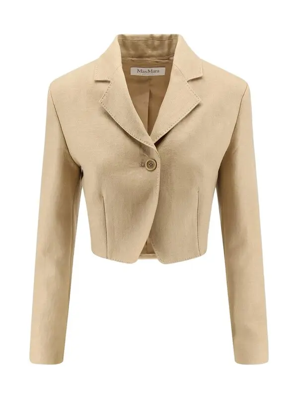 Max Mara Mxsbuono Linen Blazer - Multicolor