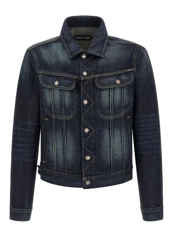 TOM FORD Selvedge Icon Denim Jacket - Blue