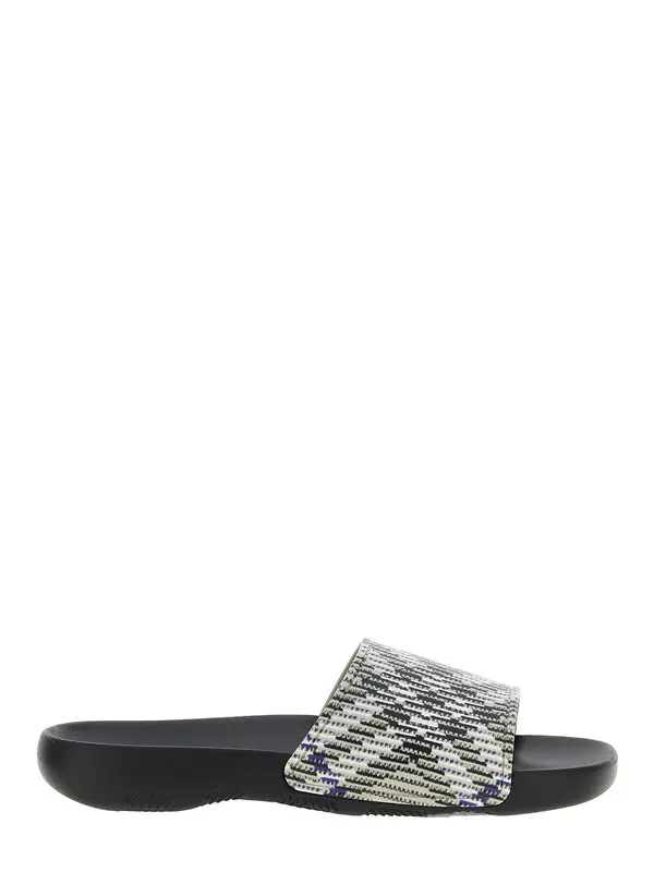 Burberry Dive Check' Sandals - Multicolor