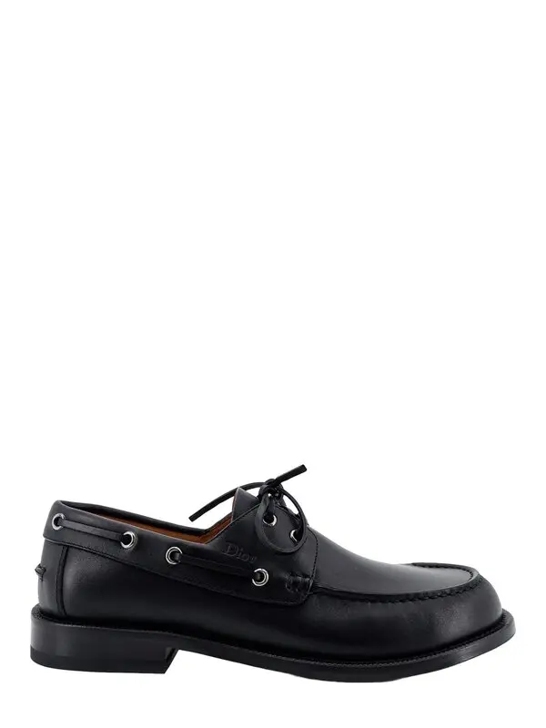 Dior Archie Leather Loafers - Black