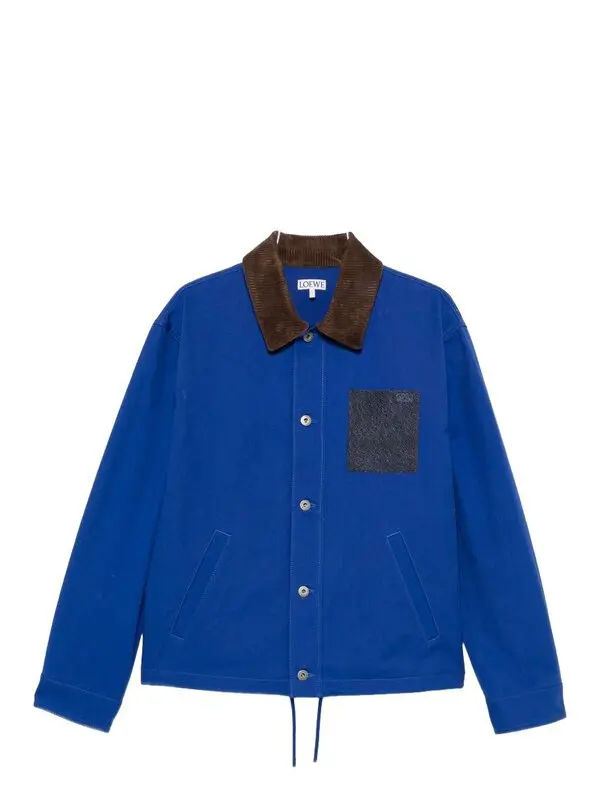 Loewe Contrast Collar Workwear Jacket - Multicolor