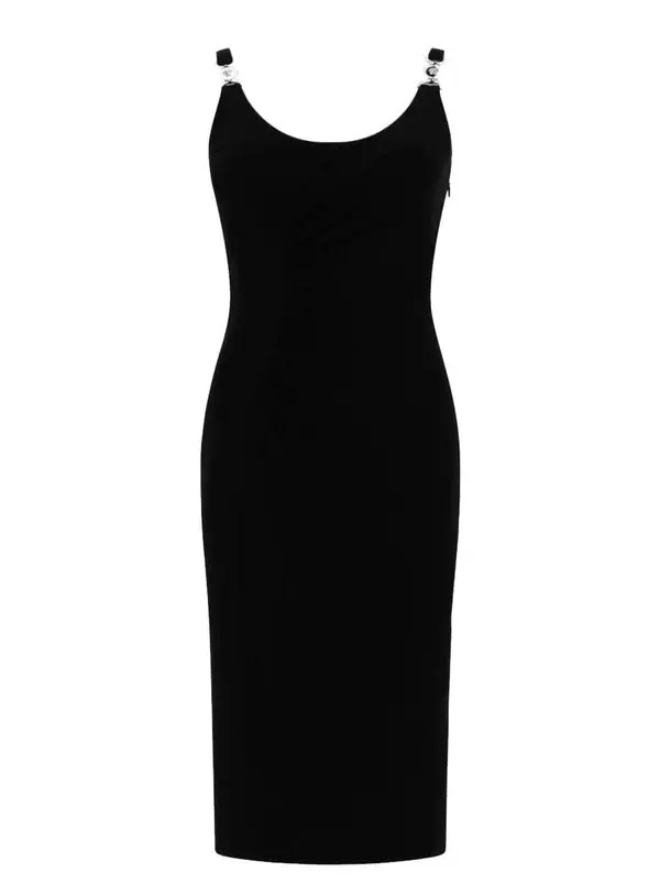 Versace Sleeveless Midi Dress - Black