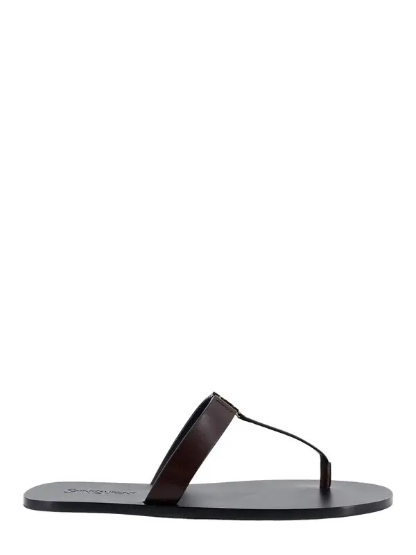 Saint Laurent Babylone Leather Sandals - Multicolor