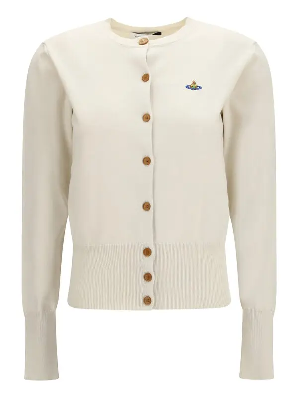 VIVIENNE WESTWOOD Bea Cotton Cardigan - White