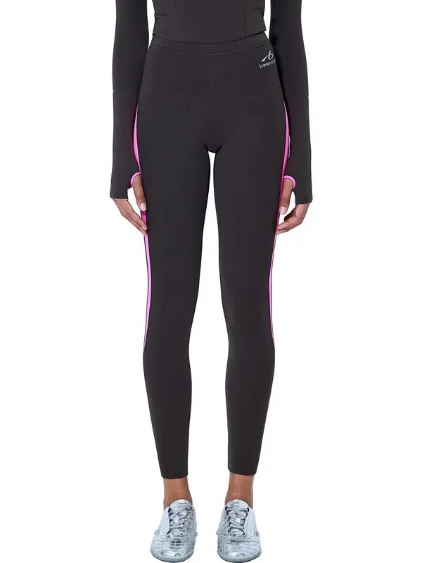 Balenciaga High Waist Leggings - Brown