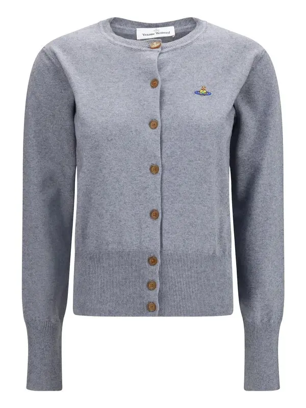 VIVIENNE WESTWOOD Bea Cotton Cardigan - Gray