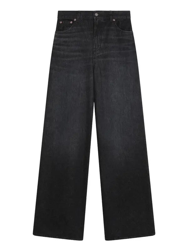 Chloé Loose Washed Jeans - Black