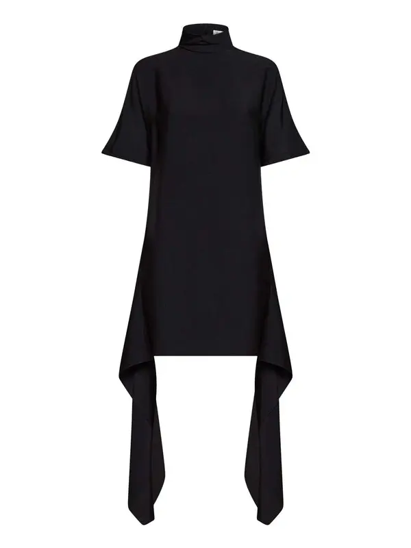Alaïa Viscose Asymmetric T-shirt Mini Dress - Multicolor