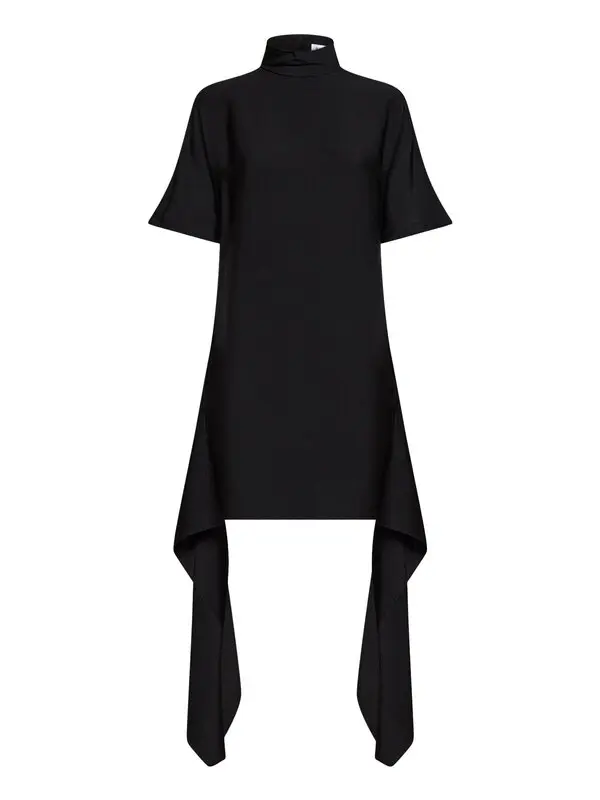 Alaïa Viscose Asymmetric T-shirt Mini Dress - Multicolor