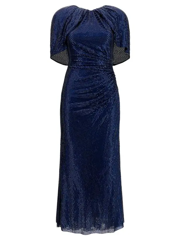 SELF-PORTRAIT Midi Dress - Blue