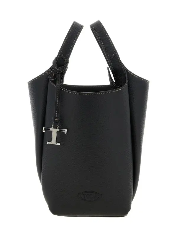 TOD'S T Timeless' Mini Bucket Bag - Black