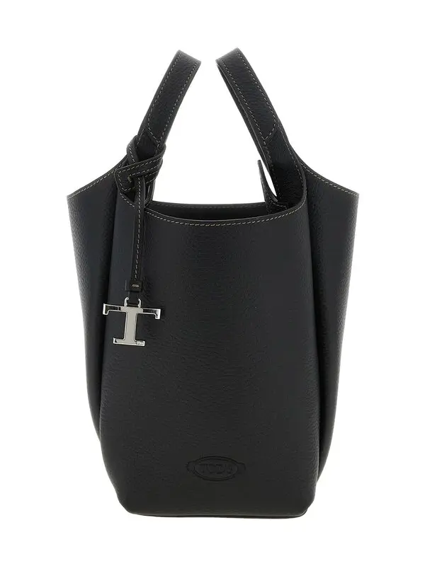 TOD'S T Timeless' Mini Bucket Bag - Black