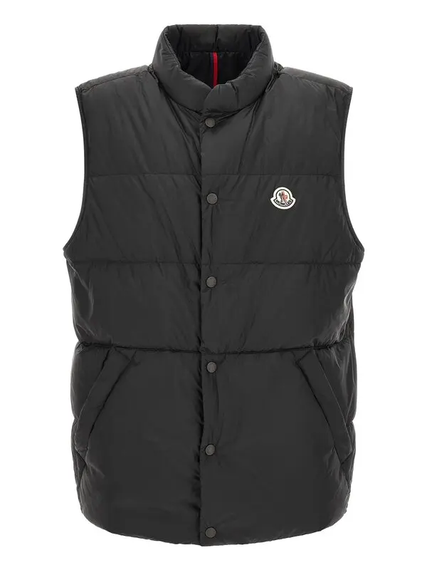 Moncler Tuquerouye Quilted Puffer Vest - Black