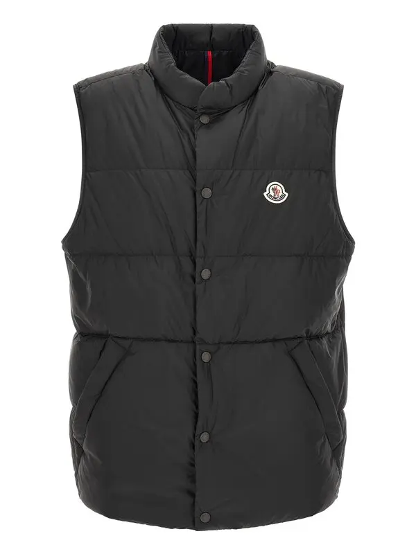 Moncler Tuquerouye Quilted Puffer Vest - Black