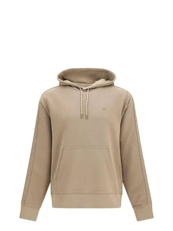 Burberry Check Hoodie With Drawstrings - Green
