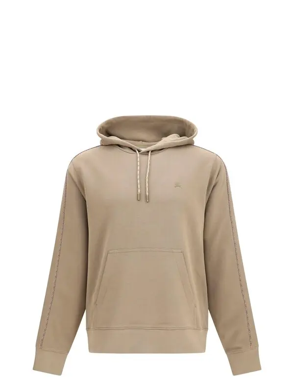Burberry Check Hoodie With Drawstrings - Green