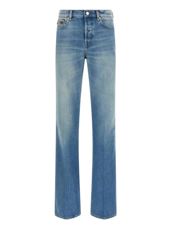 Gucci Flared Leg Jeans - Blue