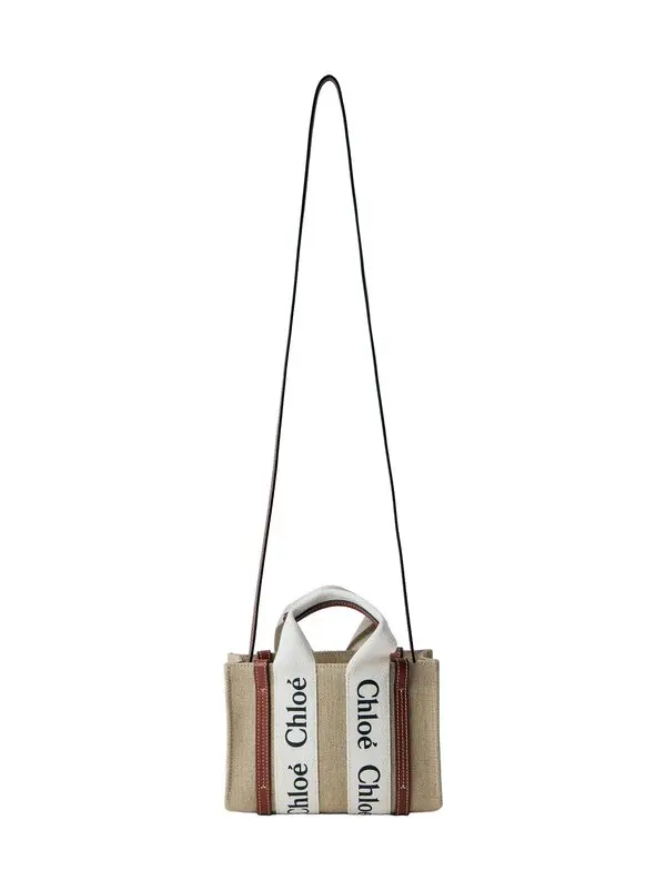 Chloé Mini Woody Tote Bag - Cream