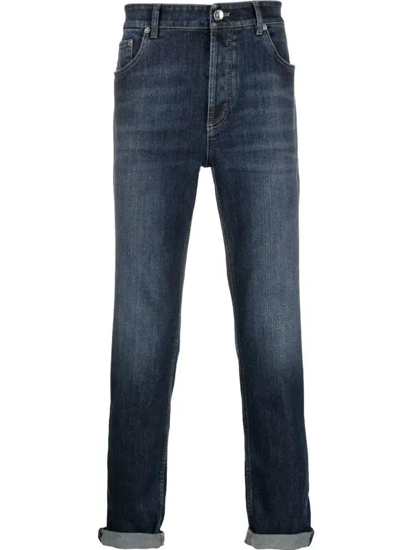Brunello Cucinelli Denim Cotton Jeans - Multicolor